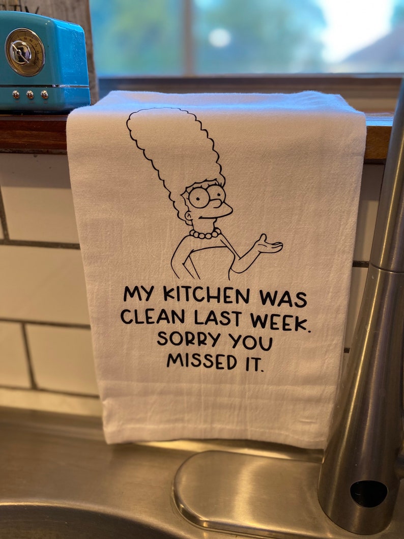 Simpson Kitchen Towel / Marge Simpson / Kitchen Decor / Sassy - Etsy