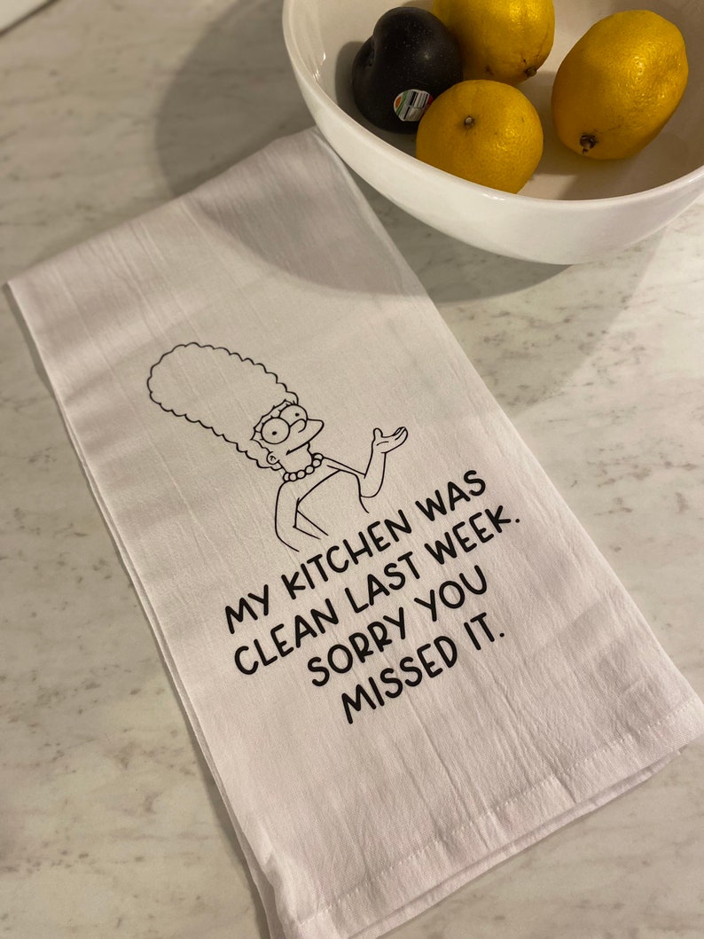 Simpson Kitchen Towel / Marge Simpson / Kitchen Decor / Sassy Quotes ...