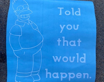 Simpson Window Decal - Etsy