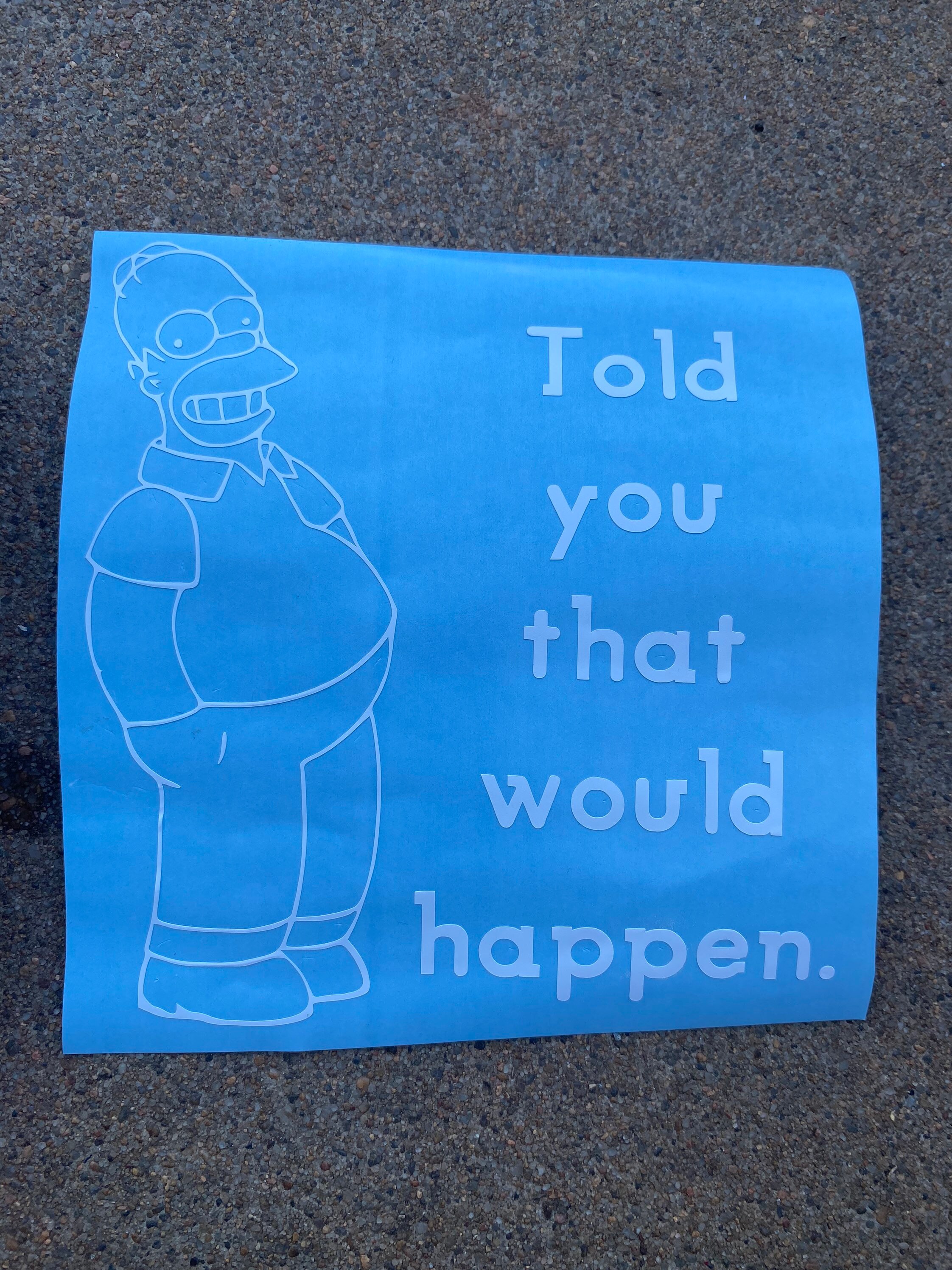 Window Decal / Sticker Decal / Simpson Decal / Simpson Predictions ...