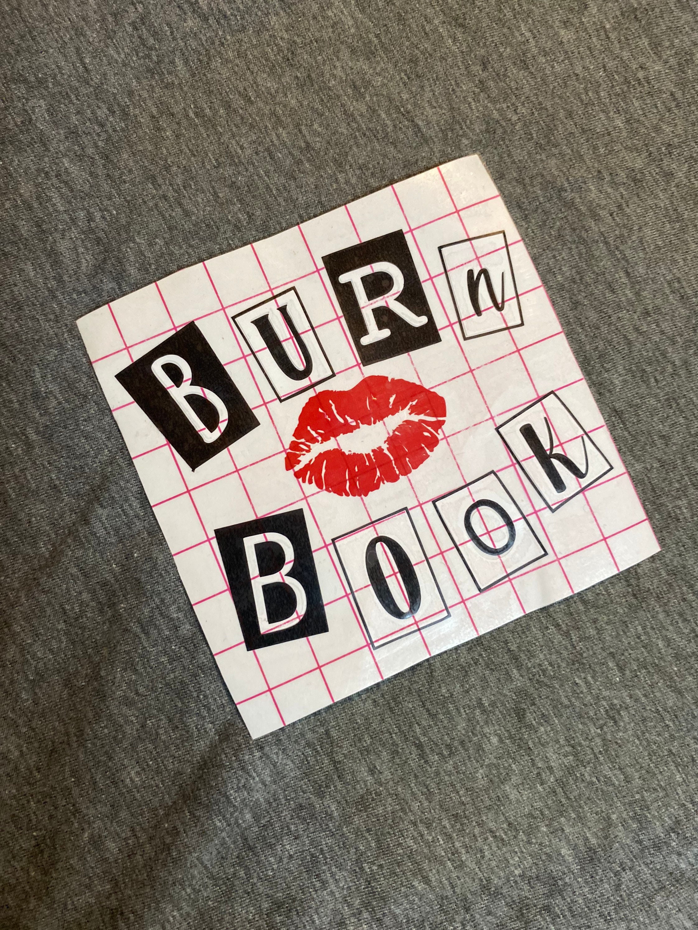 Burn Book Decal / Burn Book Sticker / Tumbler Decal / Planner Sticker ...