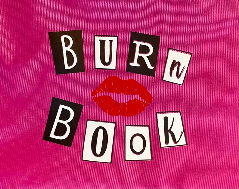 Burn Book Decal / Burn Book Sticker / Tumbler Decal / Planner - Etsy