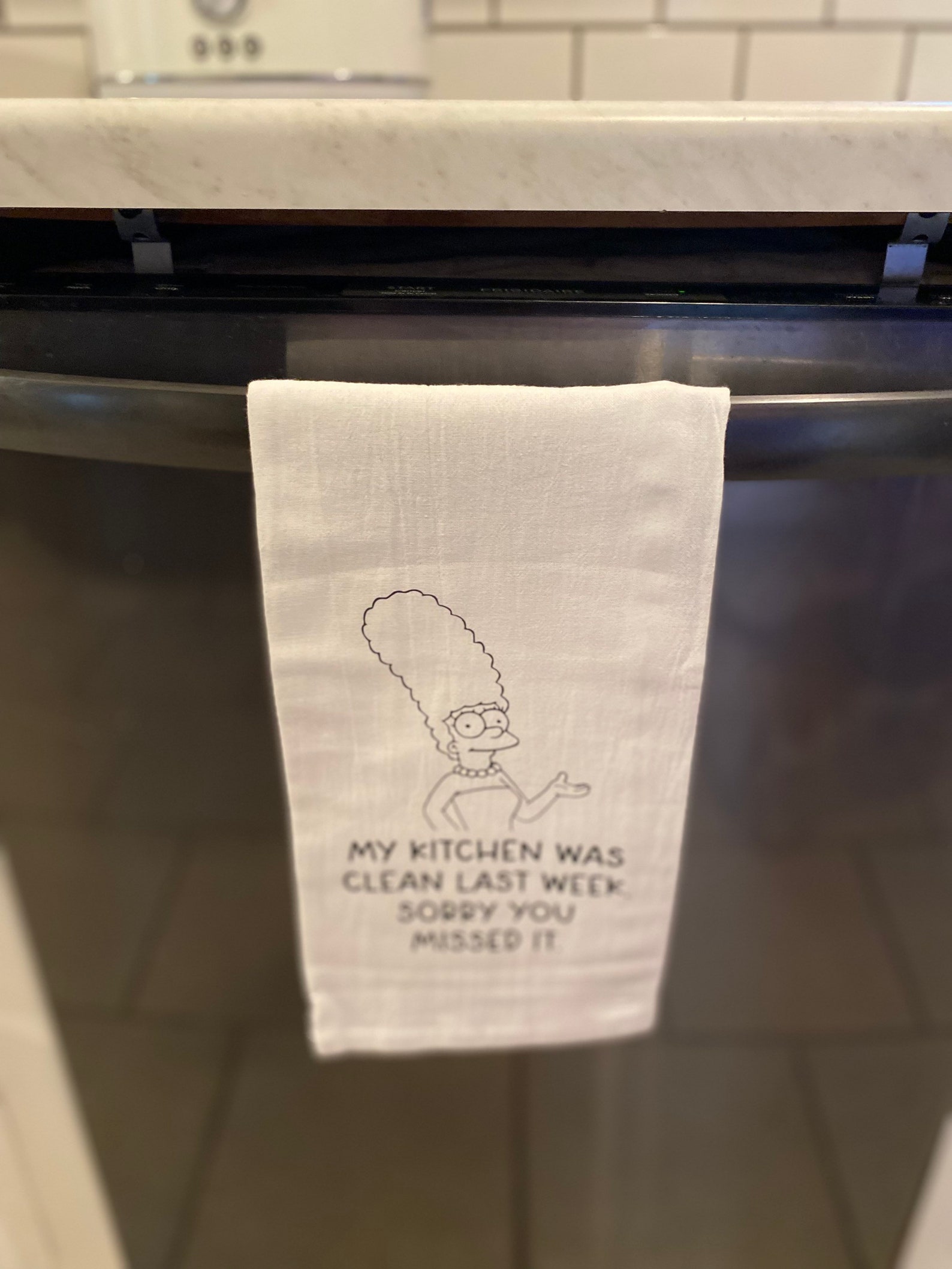 Simpson Kitchen Towel / Marge Simpson / Kitchen Decor / Sassy Quotes ...