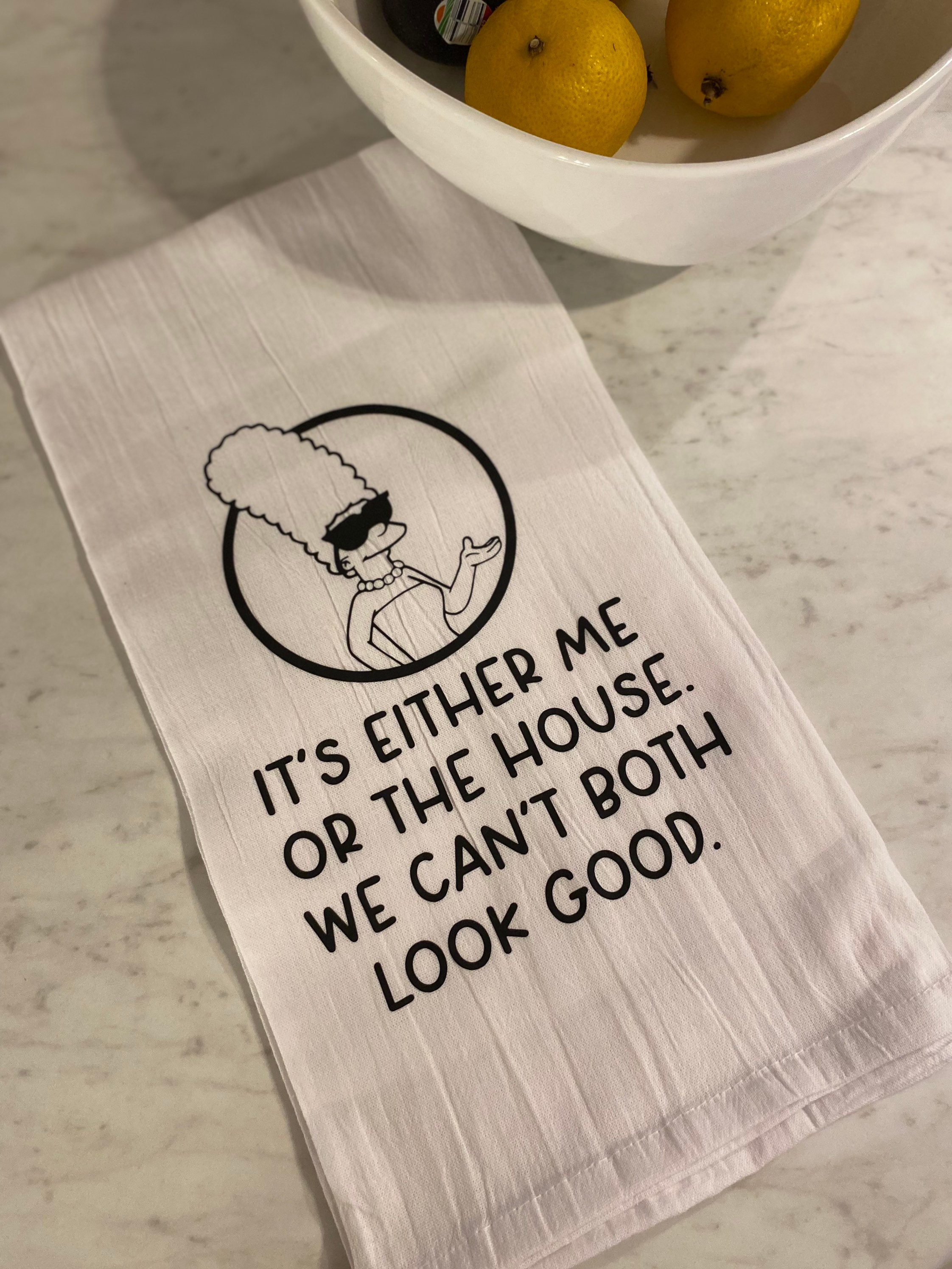 Simpson Kitchen Towel / Marge Simpson / Kitchen Decor / Sassy - Etsy