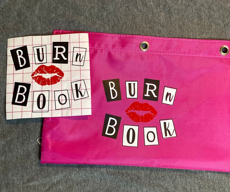 Burn Book Decal / Burn Book Sticker / Tumbler Decal / Planner - Etsy