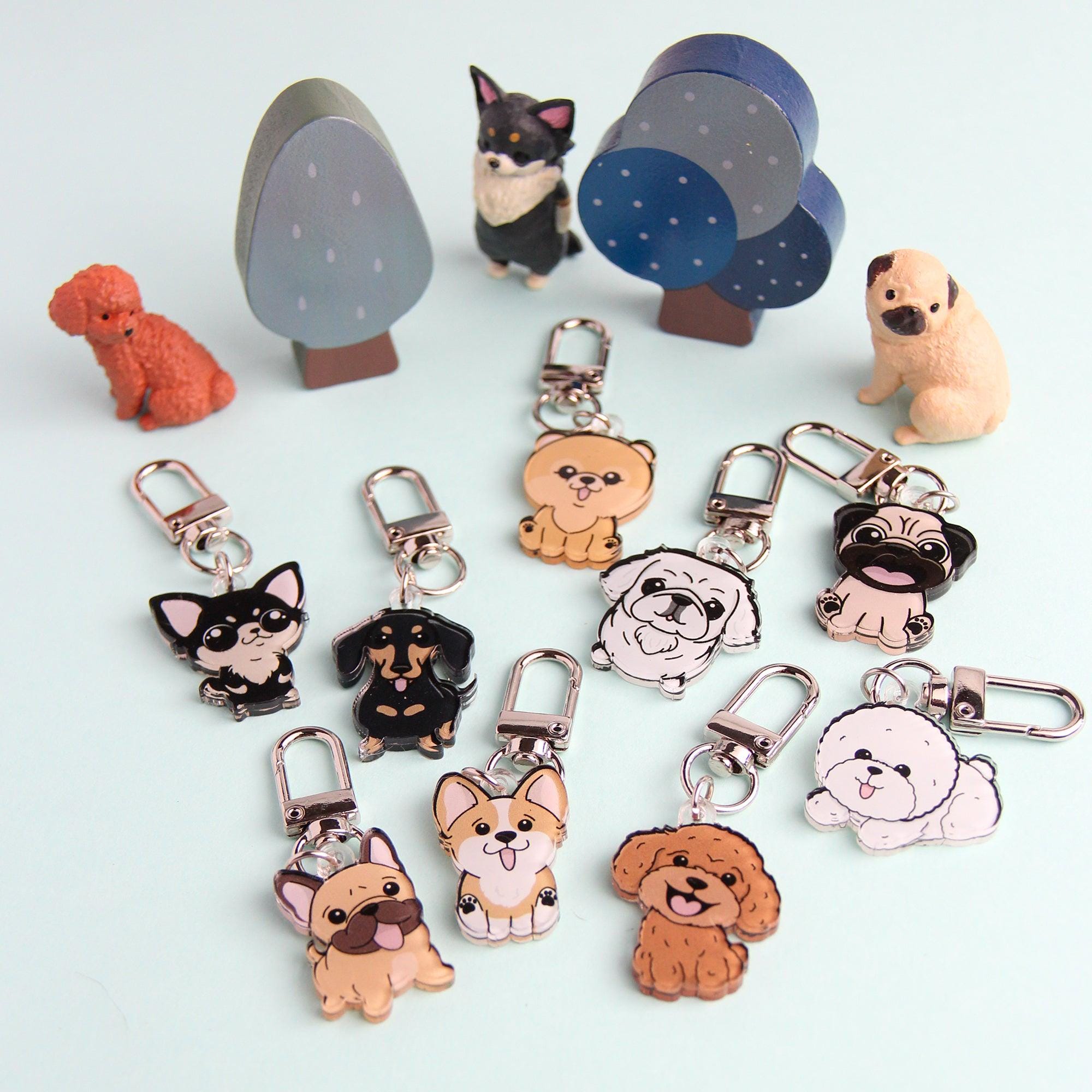 3cm Mini Shiba Inu Acrylic Keychain - Cute Dog Breed Collectible - Etsy