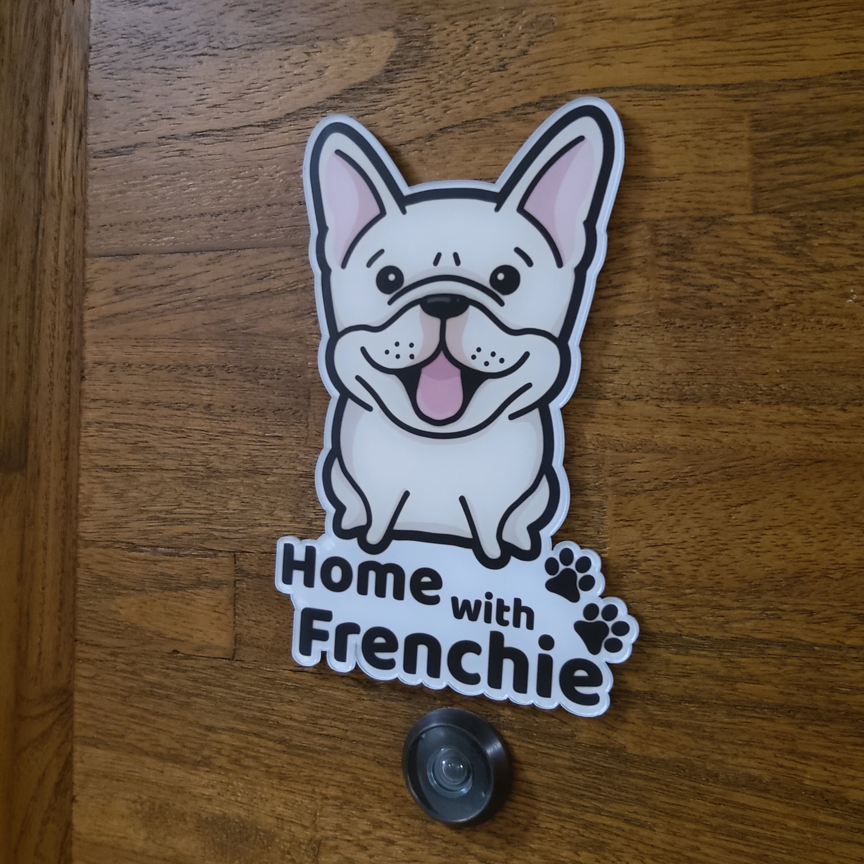 Pug Acrylic Door Sign, Cute Dog Breed Door Sign, Adhesive Pet Home Sign ...