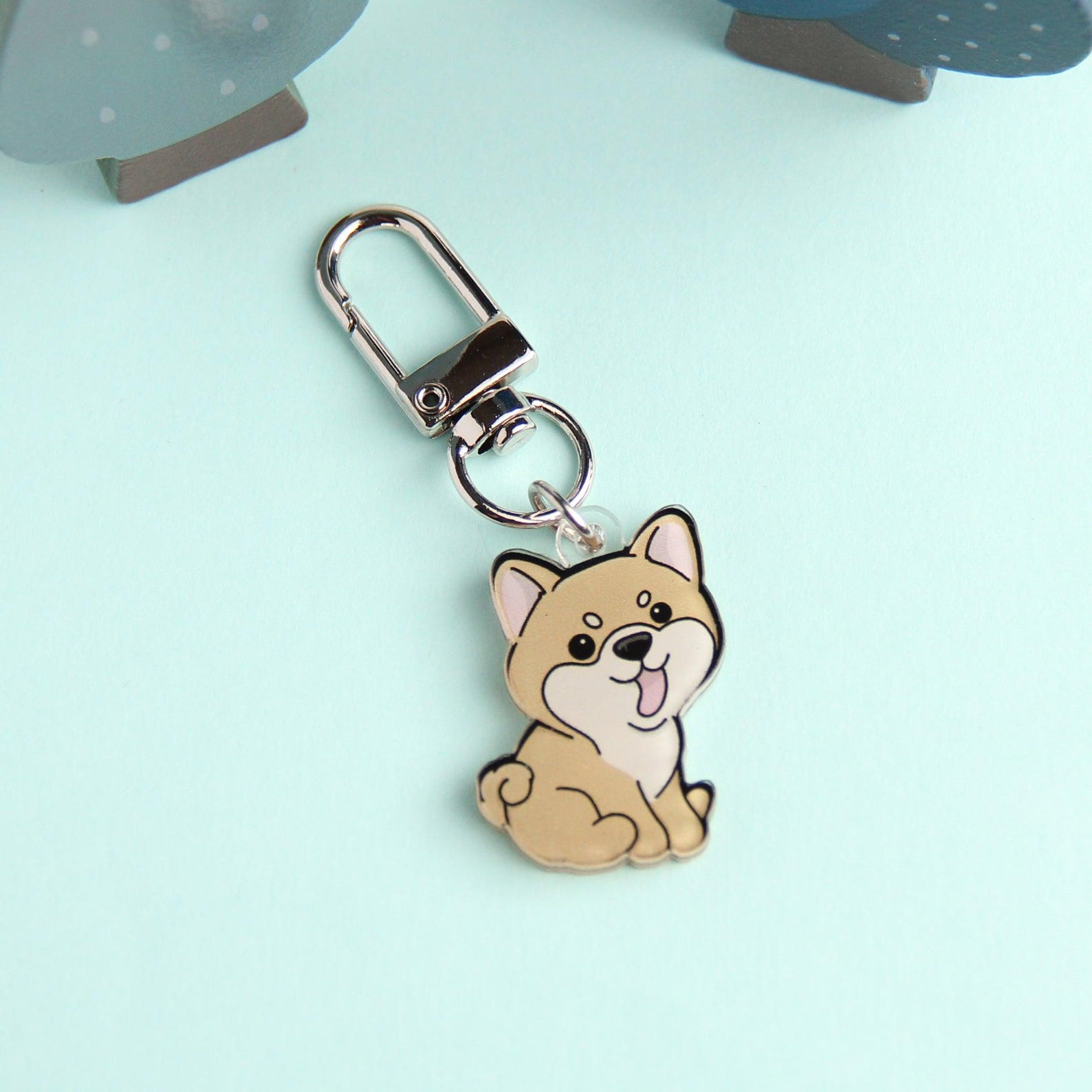 3cm Mini Shiba Inu Acrylic Keychain - Cute Dog Breed Collectible - Etsy