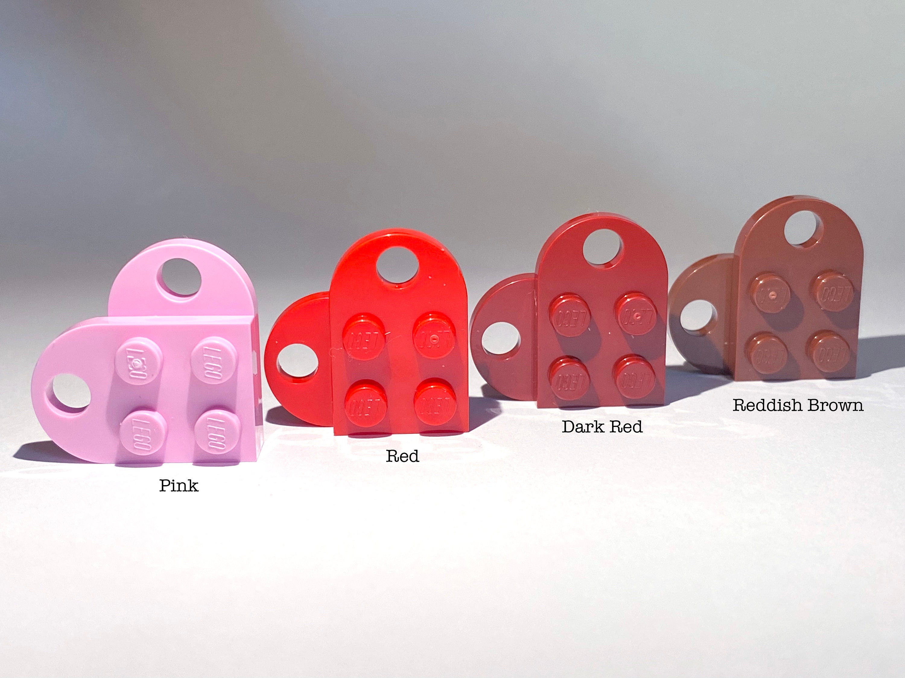 Heart Keyring Made With LEGO Custom Colours Love Keychain | Etsy UK