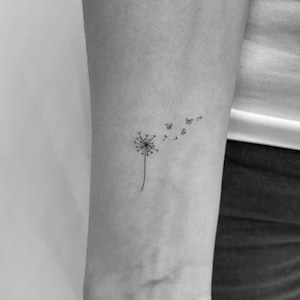 yarrow fine line tattoo