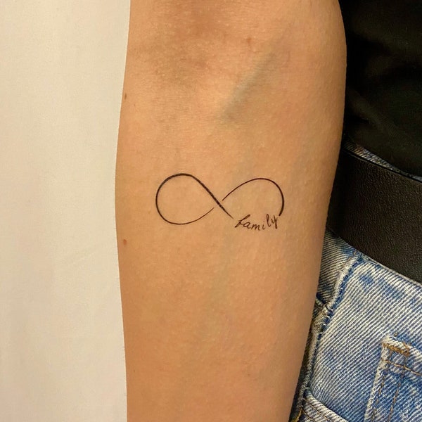 Infinity Temporary Tattoo - Etsy