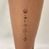 Beach, Ocean, & Coastal Themed Minimalist Temporary Tattoos - Etsy