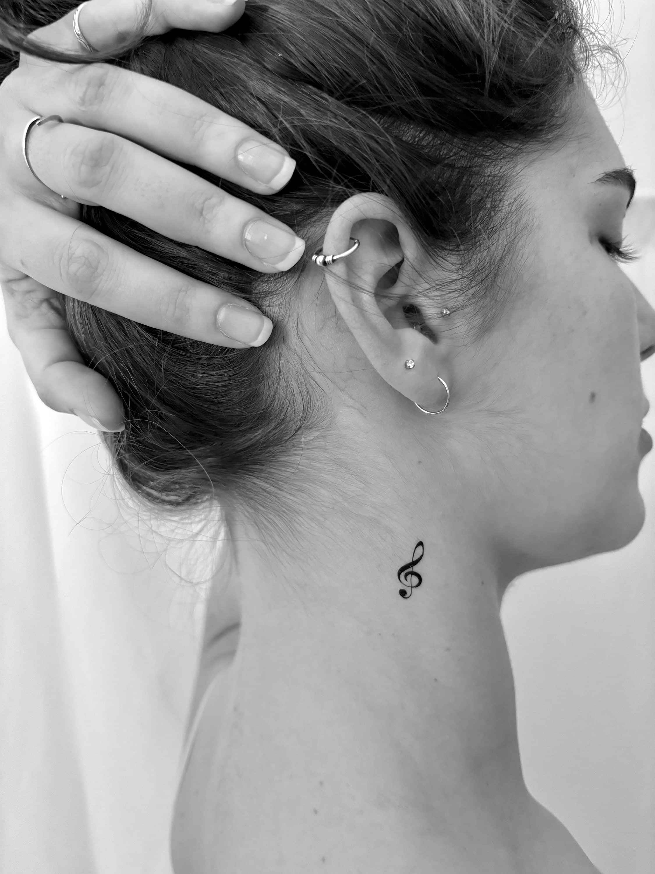 Small Treble Clef Temporary Tattoo (set of 3) / G Clef Temporary Tattoo ...