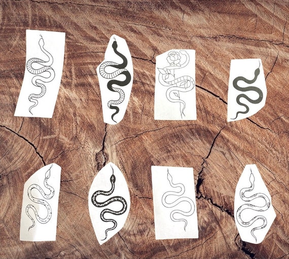 Snake Temporary Tattoo / Snakes Tattoo / Fake Tattoos / Little - Etsy UK