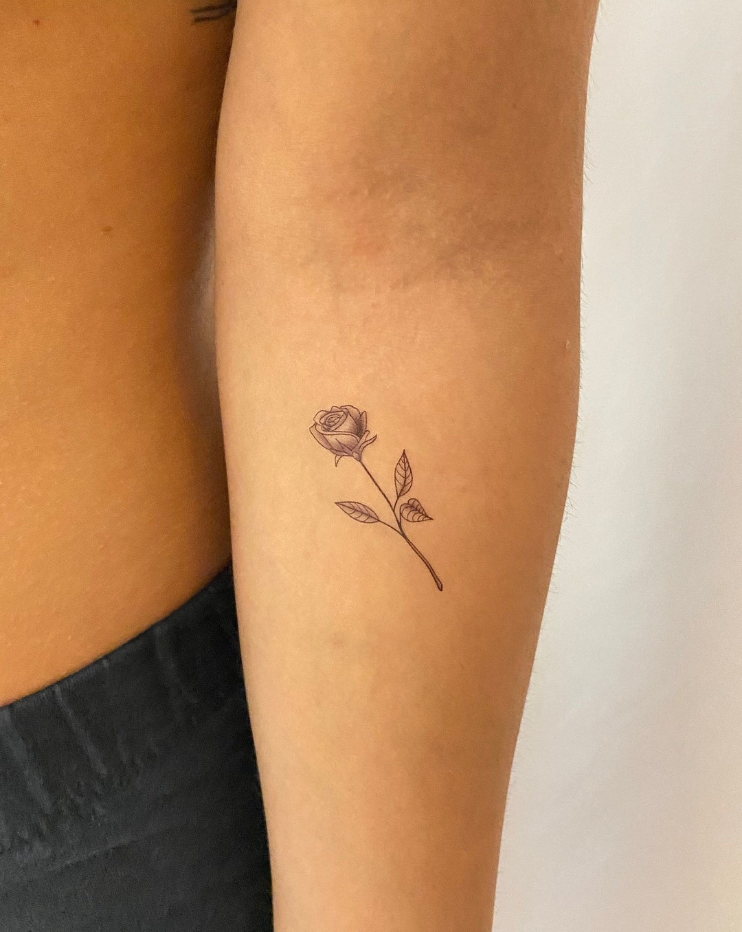 Vintage Rose Temporary Tattoo (set of 2) / Vintage Garden Floral ...