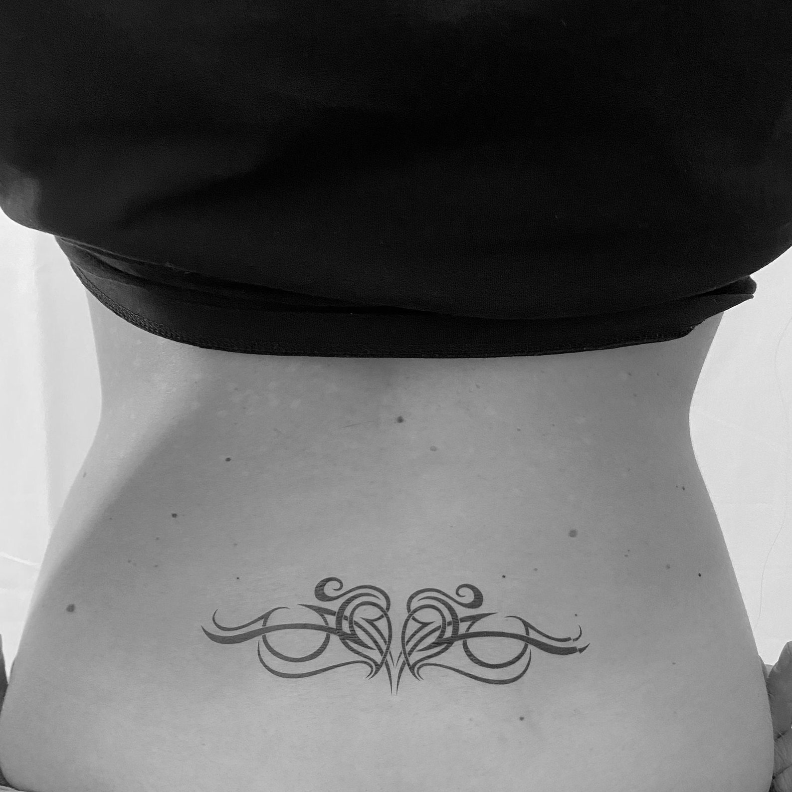 Henna Heart Lower Back Temporary Tattoo - Etsy