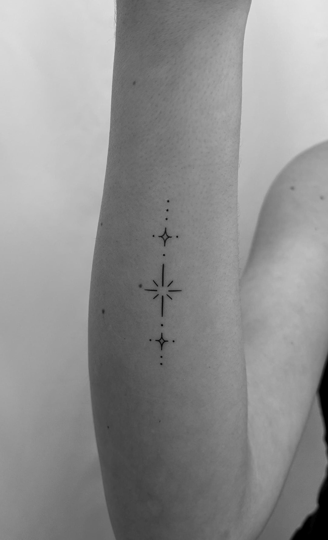 Starlight Compass Temporary Tattoo (set of 2) / Symbolic Fake Tattoo ...