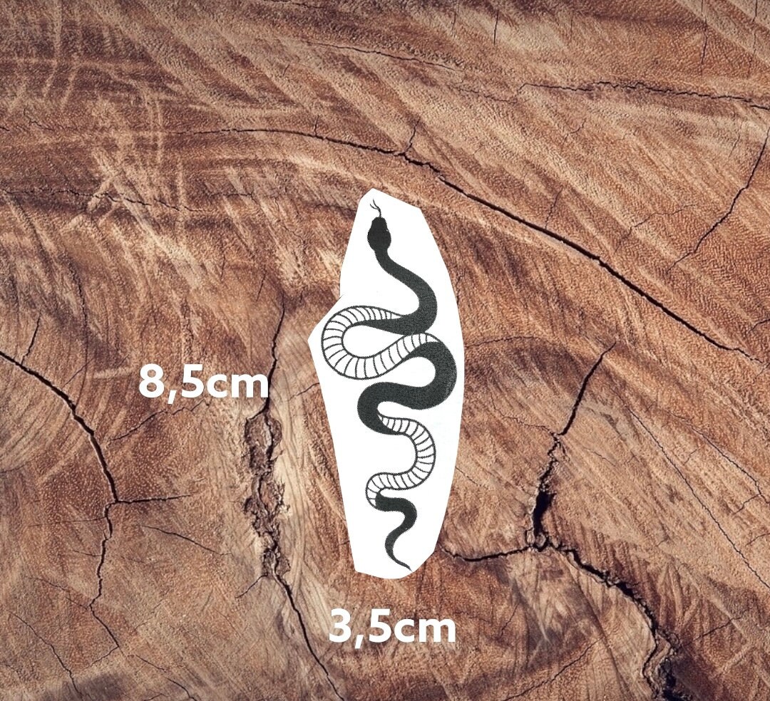 Snake Temporary Tattoo set of 2 / Snake Tattoo - Etsy
