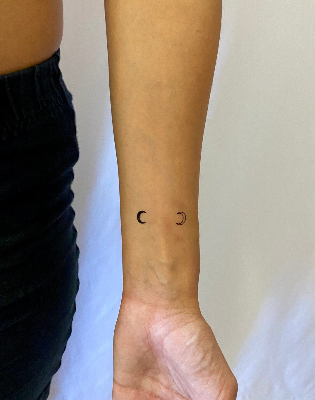 Tiny Moons Temporary Tattoo (set of 3) - Etsy