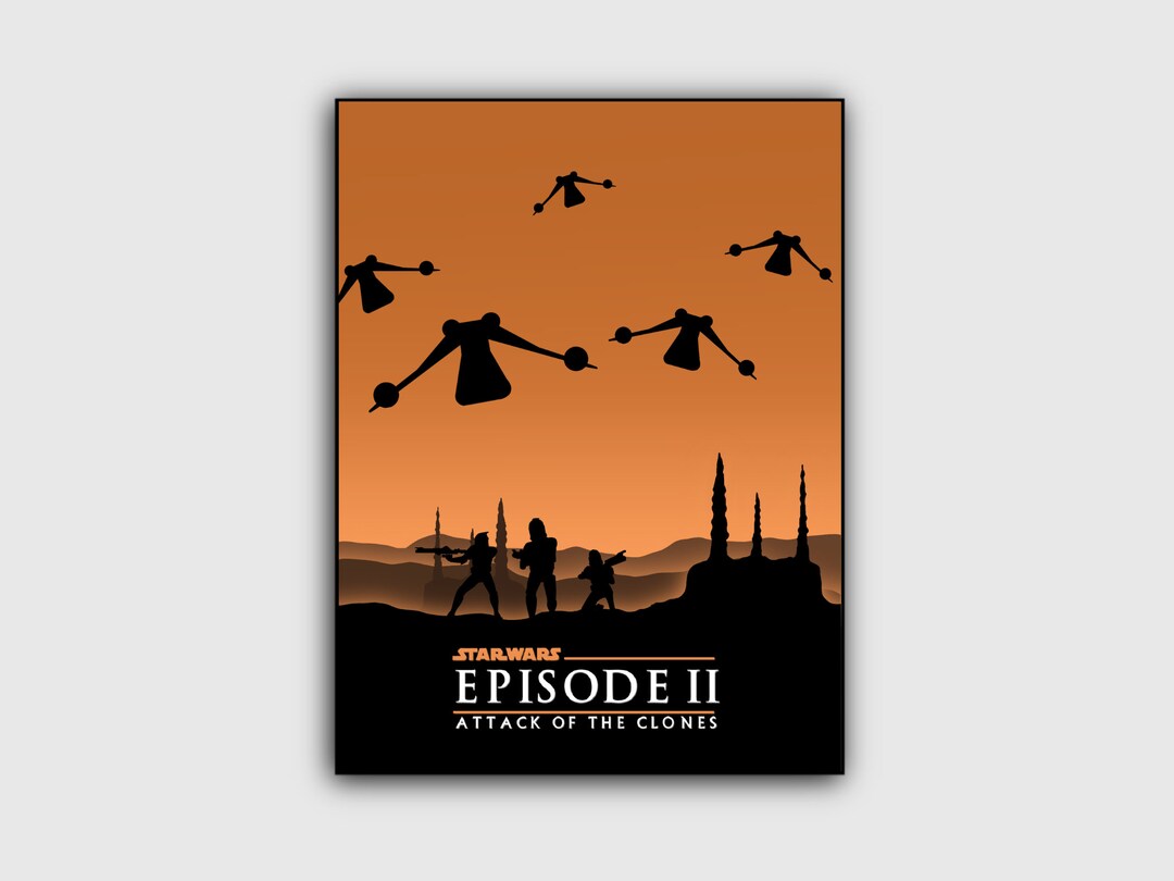 Star Wars Episode II Poster I Minimalist | Printable - Etsy
