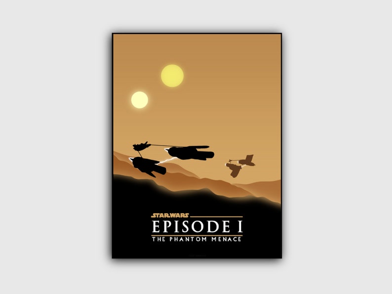 Star Wars Episode I Poster I Minimalist | Printable - Etsy
