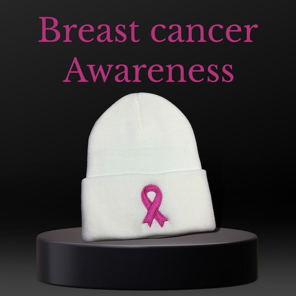 Breast Cancer Knit Hat - Etsy