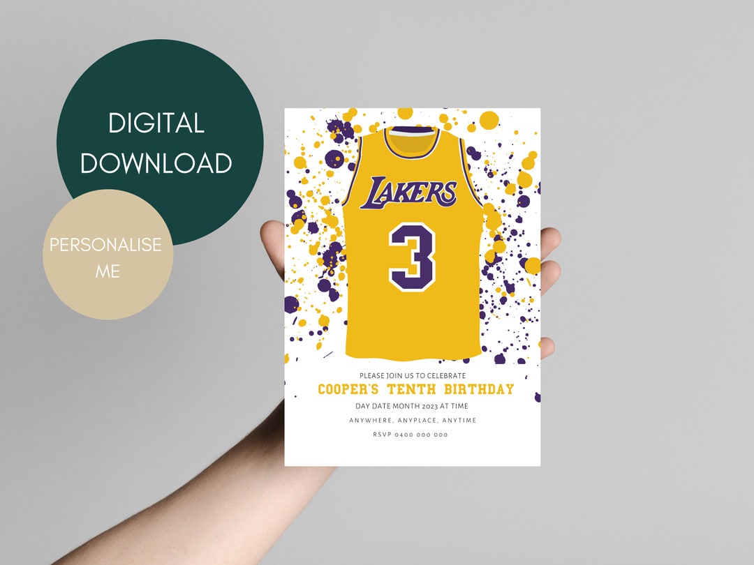 Basketball Birthday Invitation | NBA Birthday Party | Basketball Party ...
