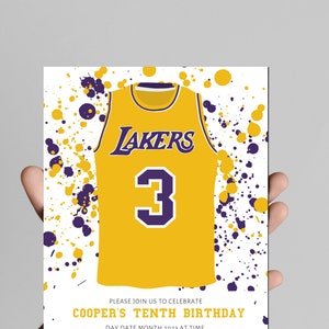 Basketball Birthday Invitation | NBA Birthday Party | Basketball Party ...