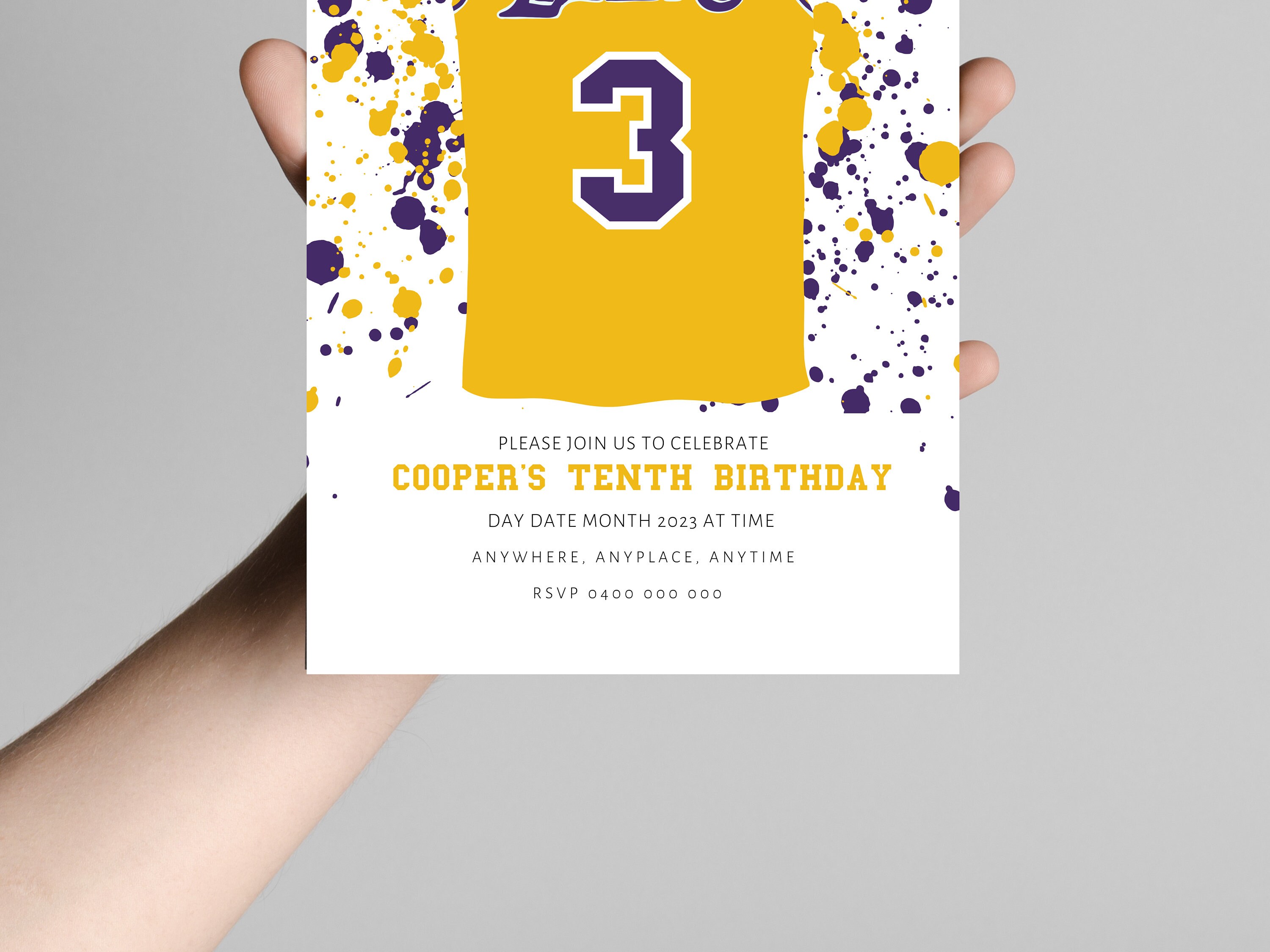 Basketball Birthday Invitation | NBA Birthday Party | Basketball Party ...