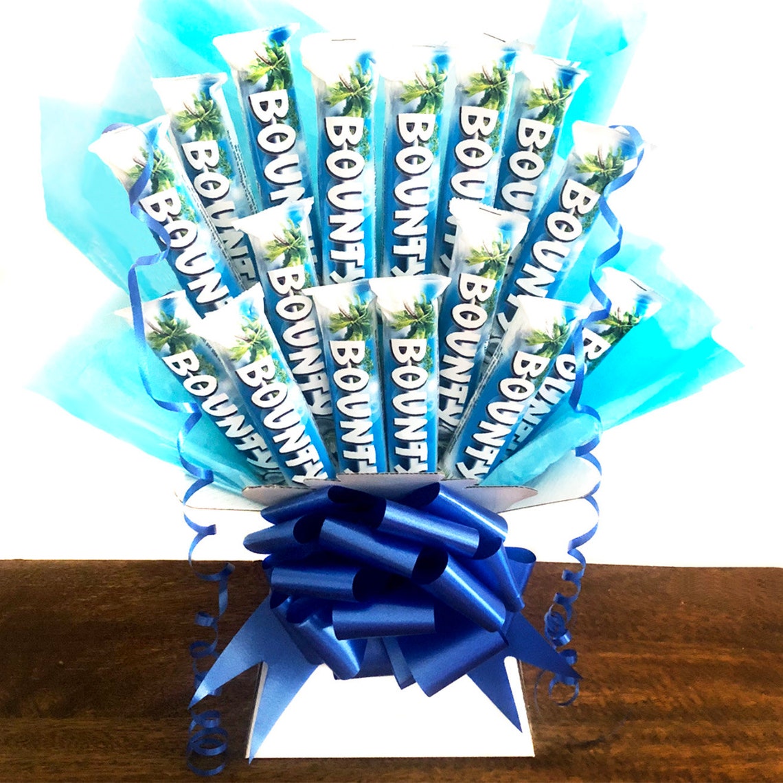 Bounty Chocolate Bouquet - Etsy UK