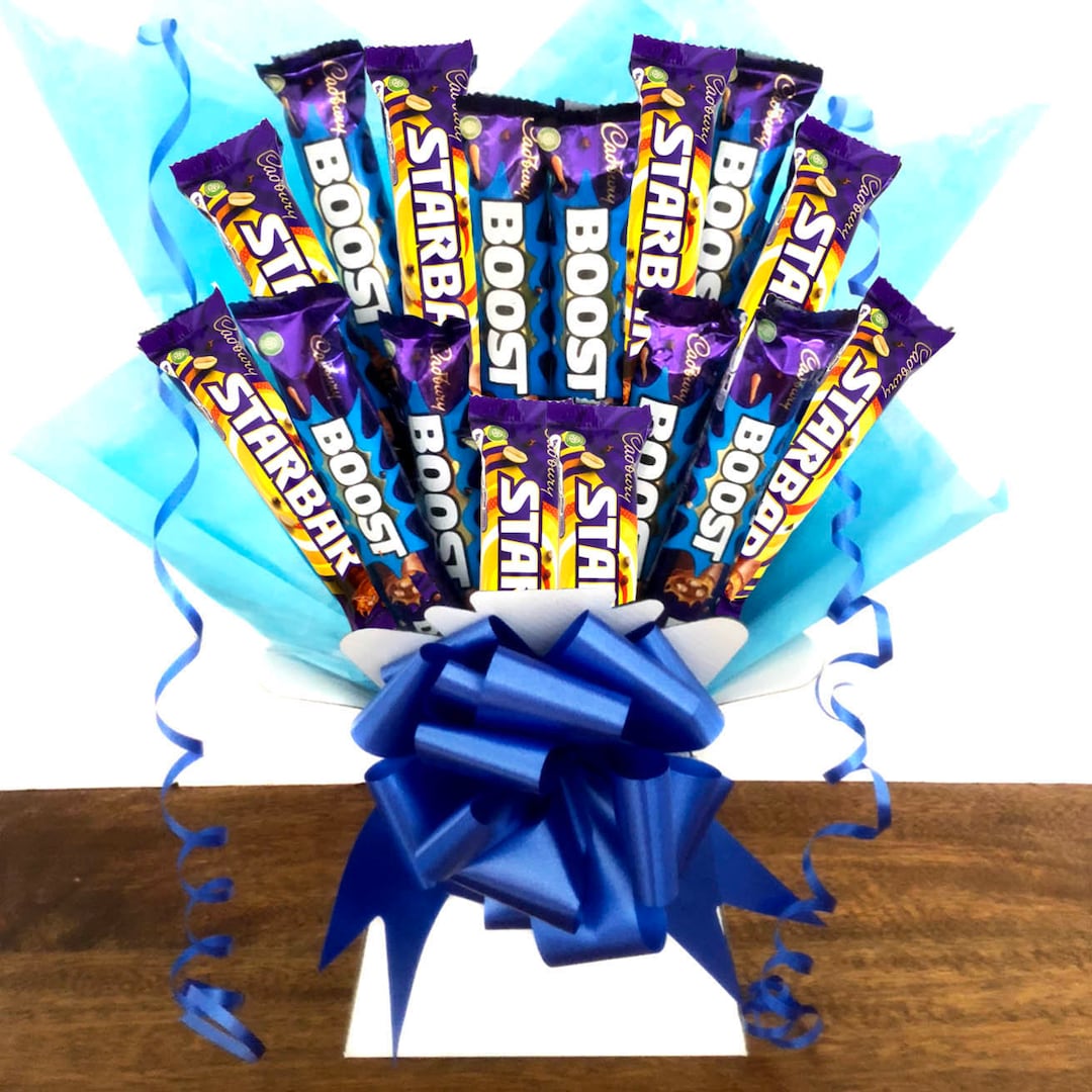 Cadbury Boost & Starbar Chocolate Bouquet - Etsy
