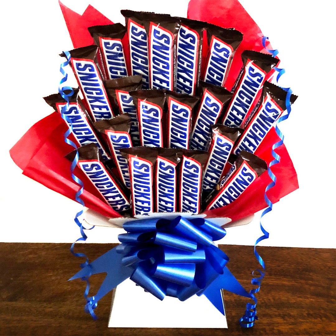Snickers Chocolate Bouquet - Etsy UK