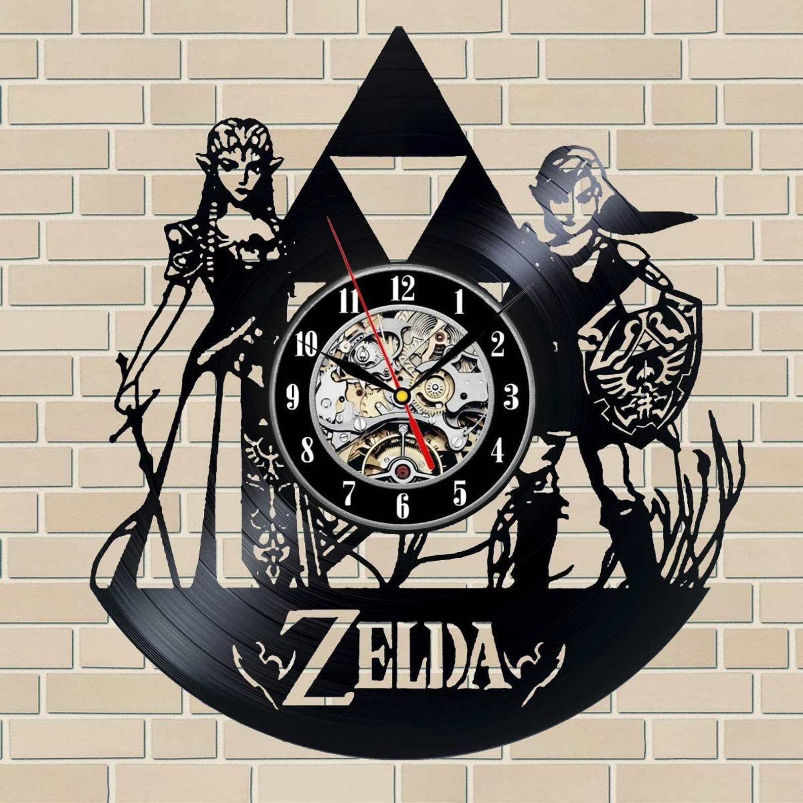 Princess Zelda Vinyl Record Wall Clock Zelda Decor for - Etsy