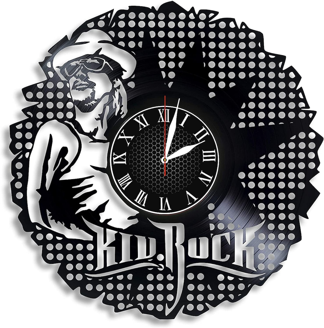 Kid Rock Vinyl Wall Clock, Kid Rock Design Gift for Any Occasion - Etsy