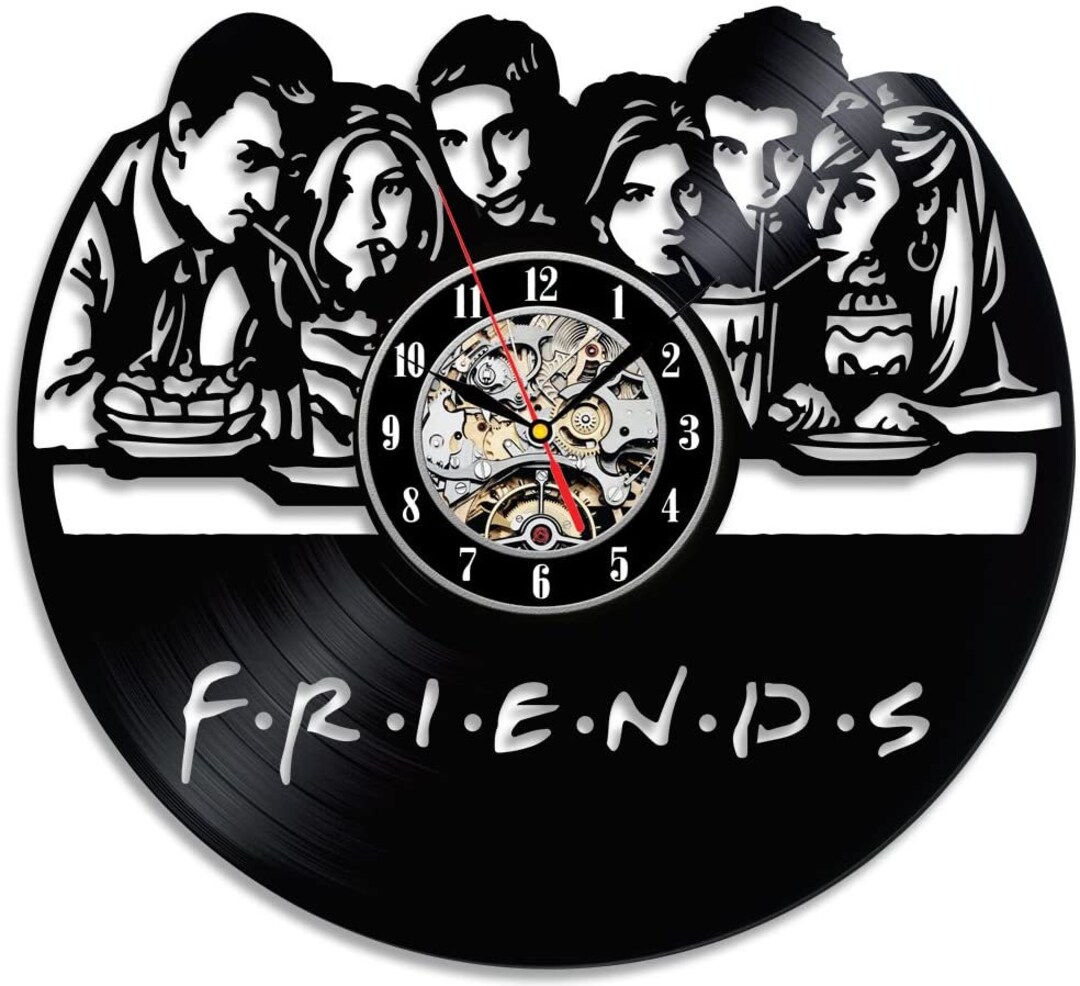 Time for Friends! Friendship-themed Wall Clock – Handmade Sitcom ...