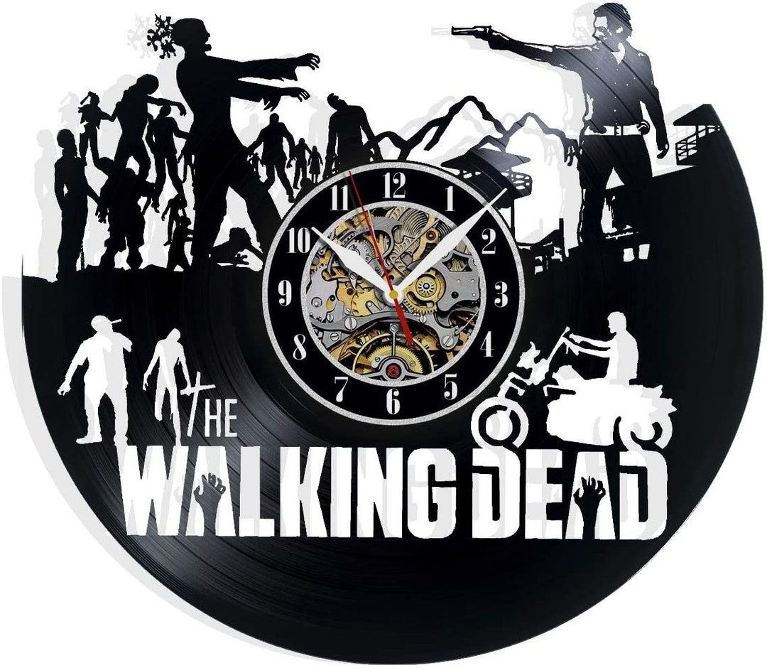 The Walking Dead Handmade Vinyl Record Wall Clock Art Home Decor ...