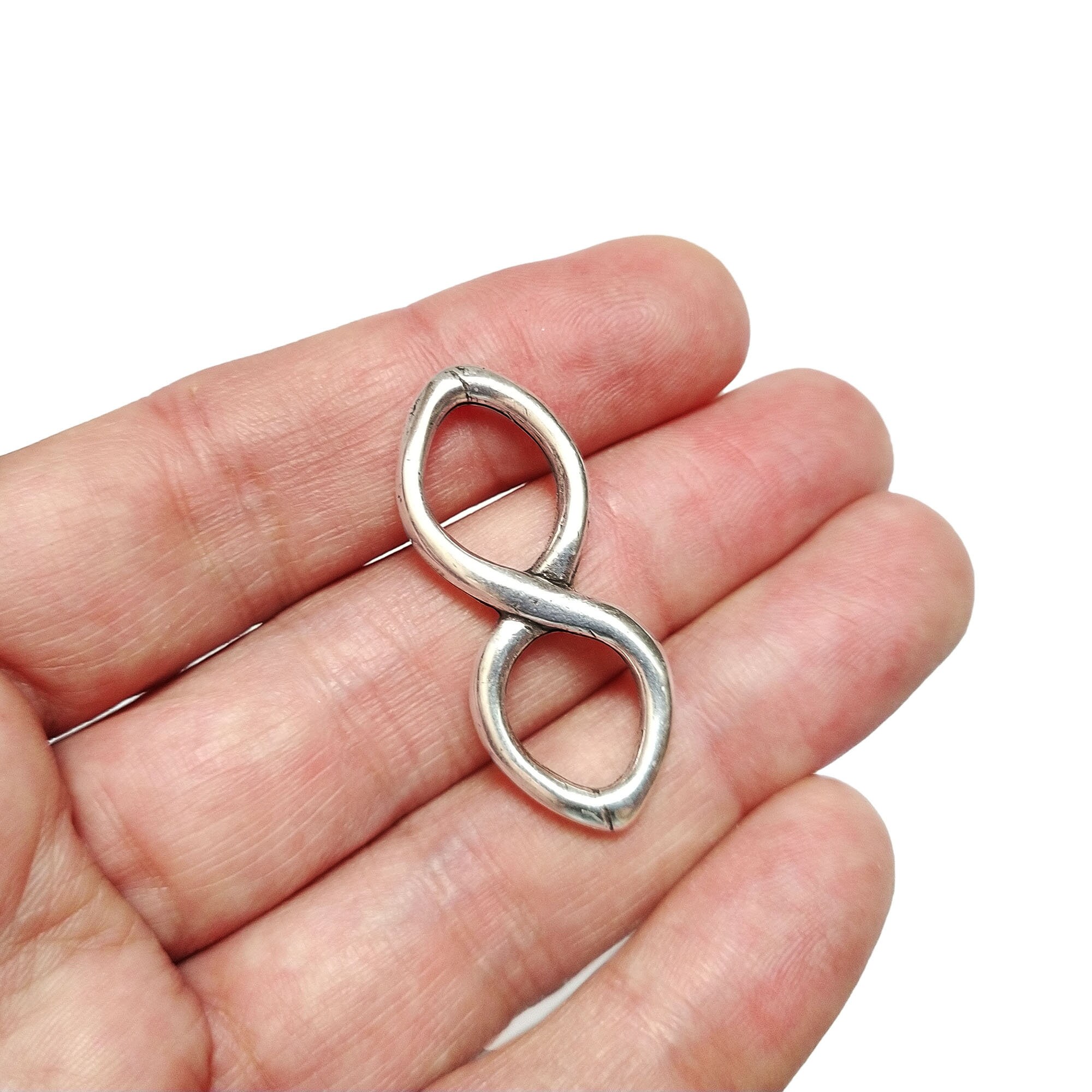 Infinity Silver Connector Infinite Connector to Make - Etsy
