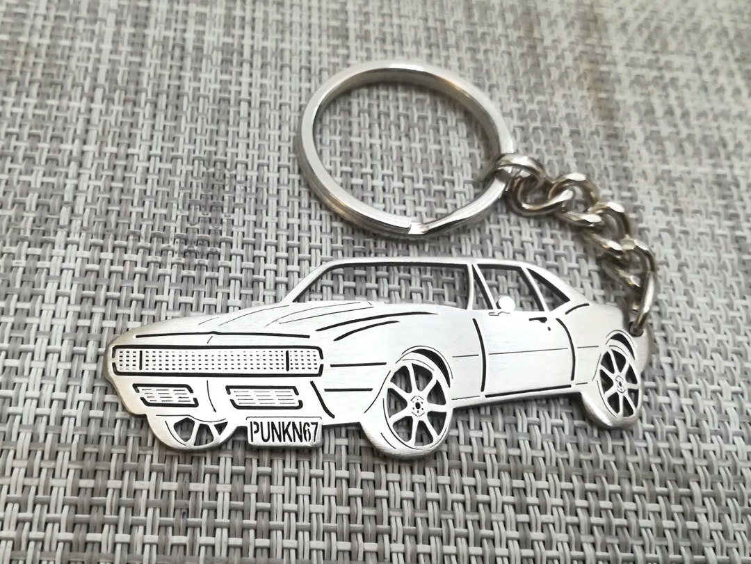 1967 Camaro Custom Keychain, Personalized Keyring, Stainless Steel ...