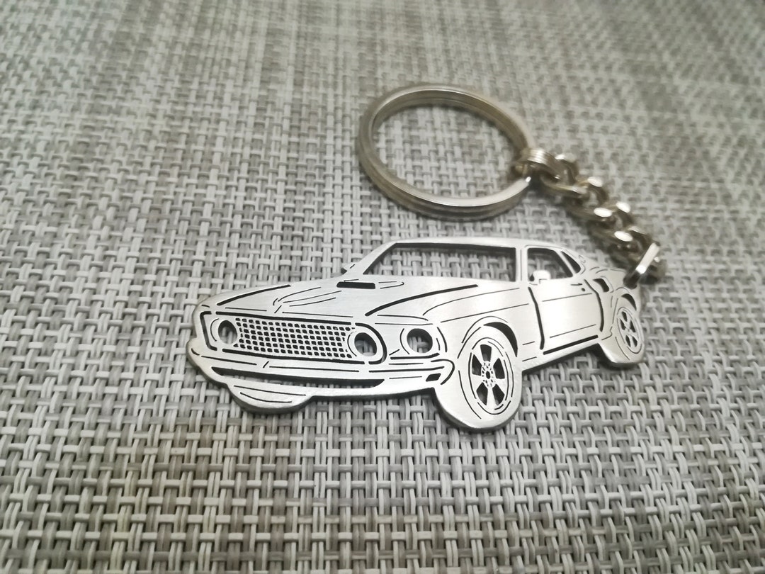Mustang 1969 Custom Keychain, Personalized Keyring, Stainless Steel ...