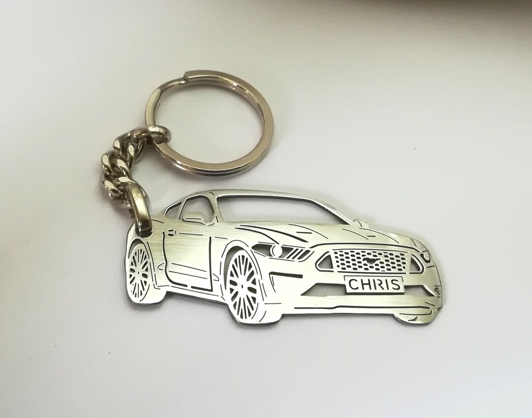 Mustang Custom Keychain, Personalized Keyring, Stainless Steel Keychain ...