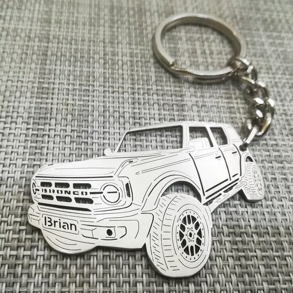 Ford Bronco Keychain - Etsy