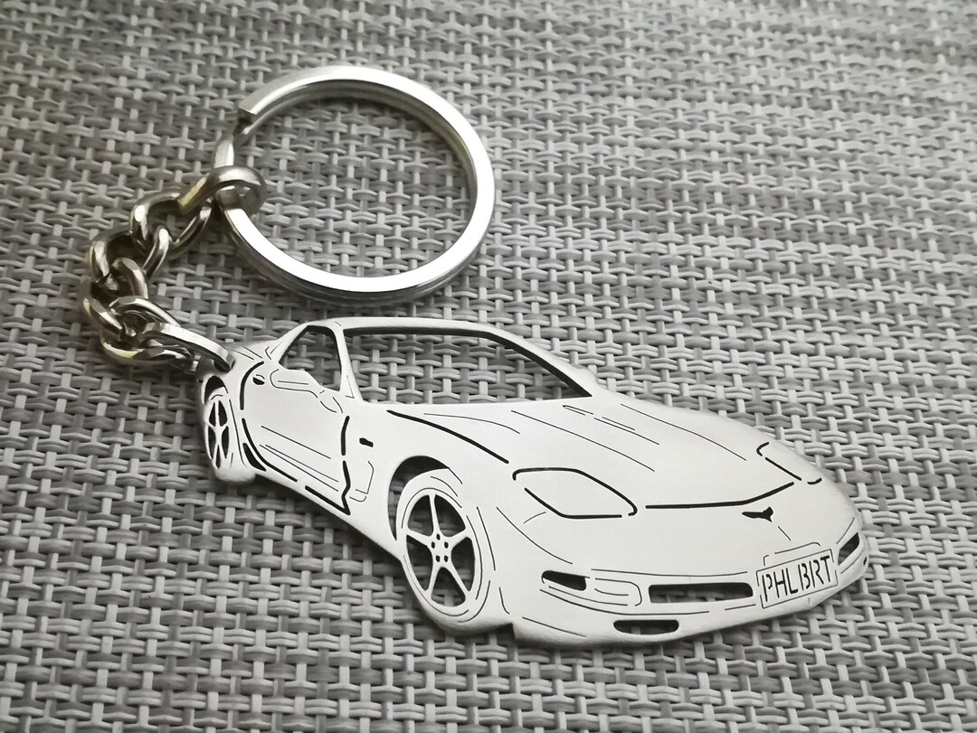 Christmas Gift 1999 C5 Corvette Custom Keychain, Personalized Keyring ...
