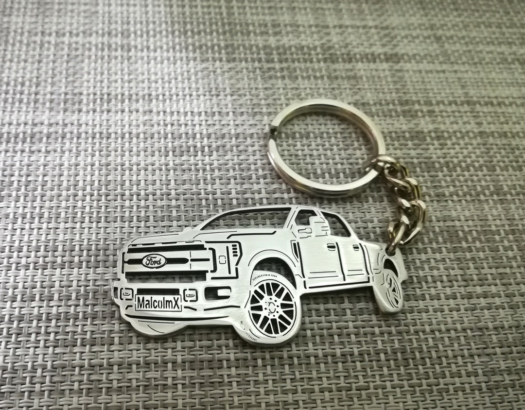 F250 Custom Keychain, Personalized Keyring, Stainless Steel Keychain ...