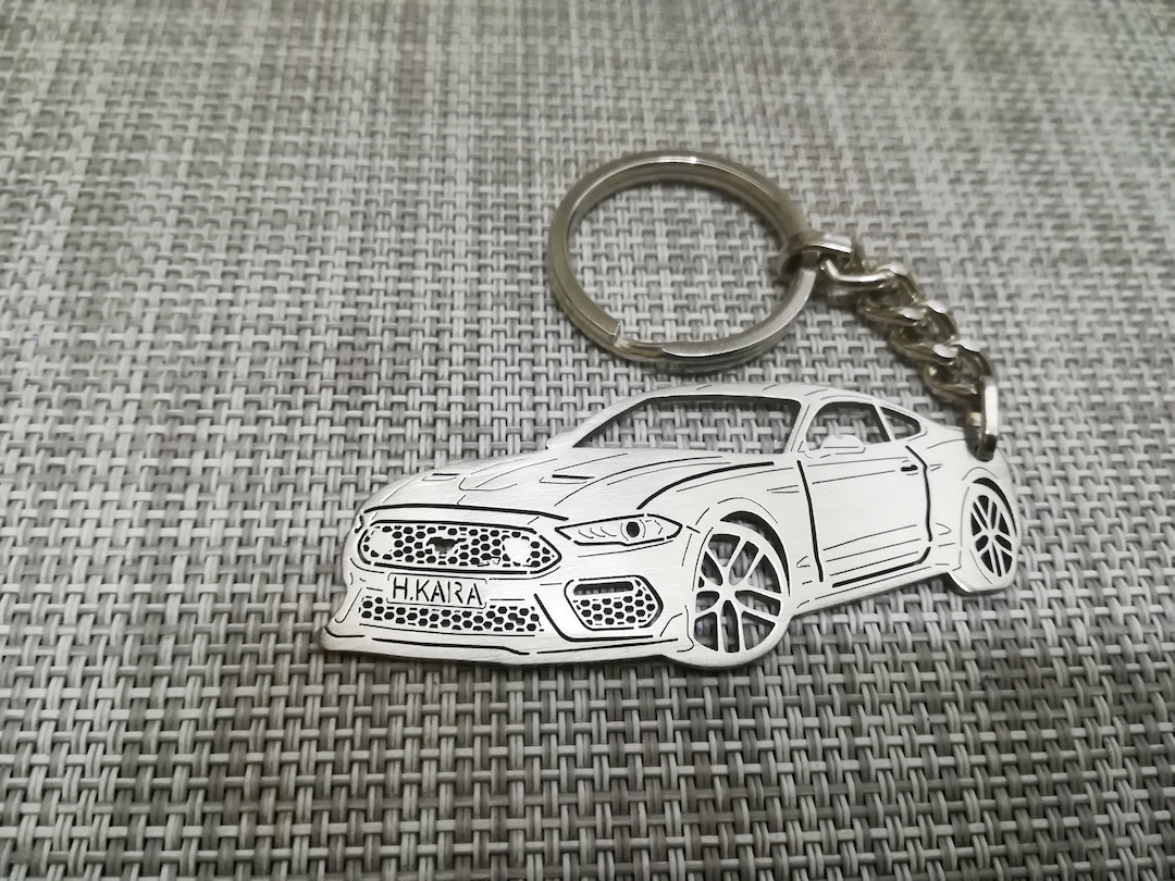 Mustang Mach 1 Custom Keychain, Personalized Keyring, Stainless Steel ...