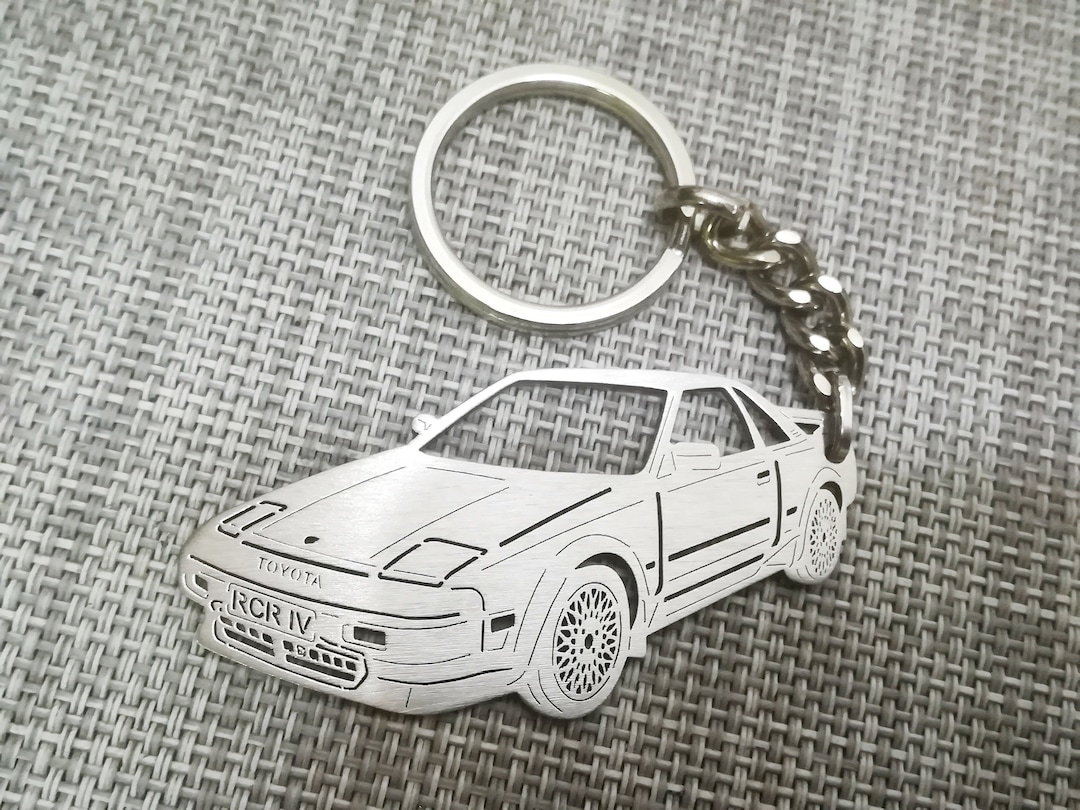 MR2 1989 Custom Keychain, Personalized Keyring, Stainless Steel ...