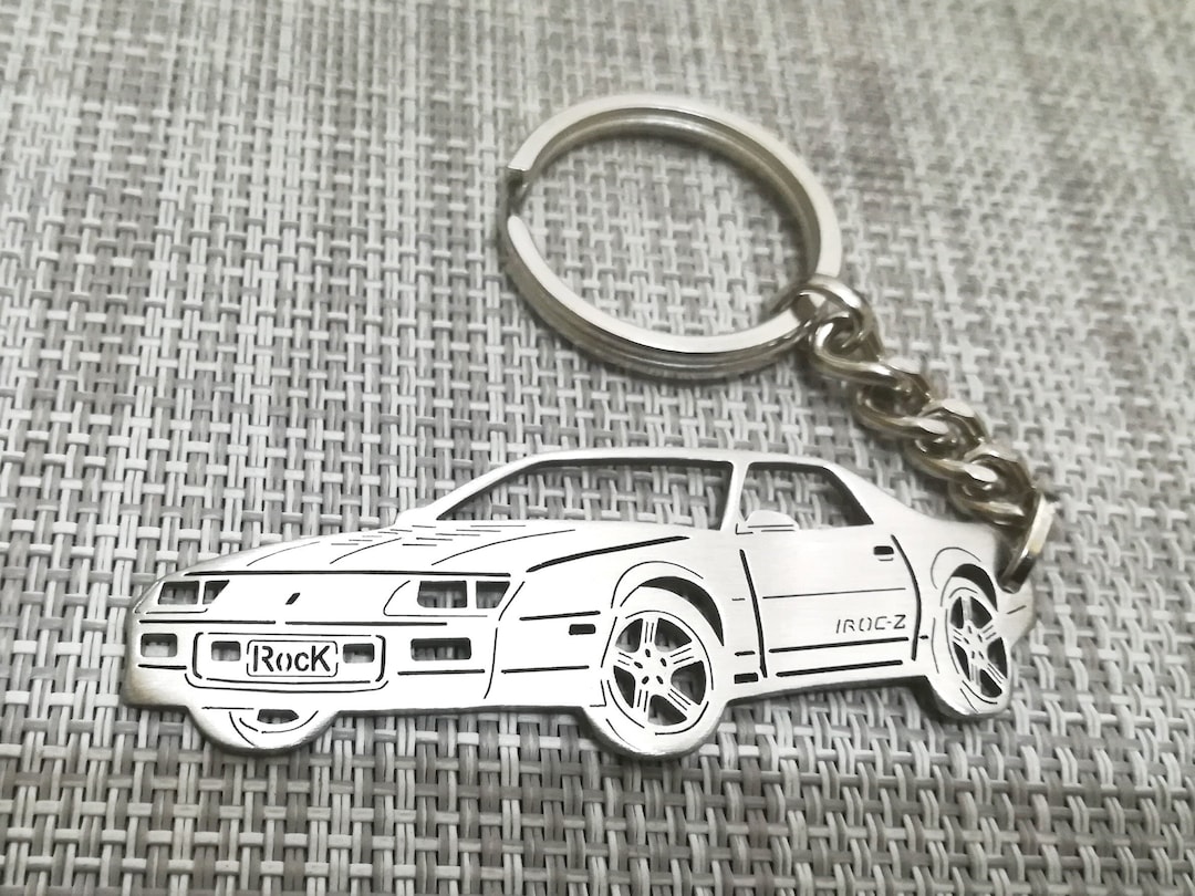 1990 Camaro Iroc-z Custom Keychain, Personalized Keyring, Stainless ...