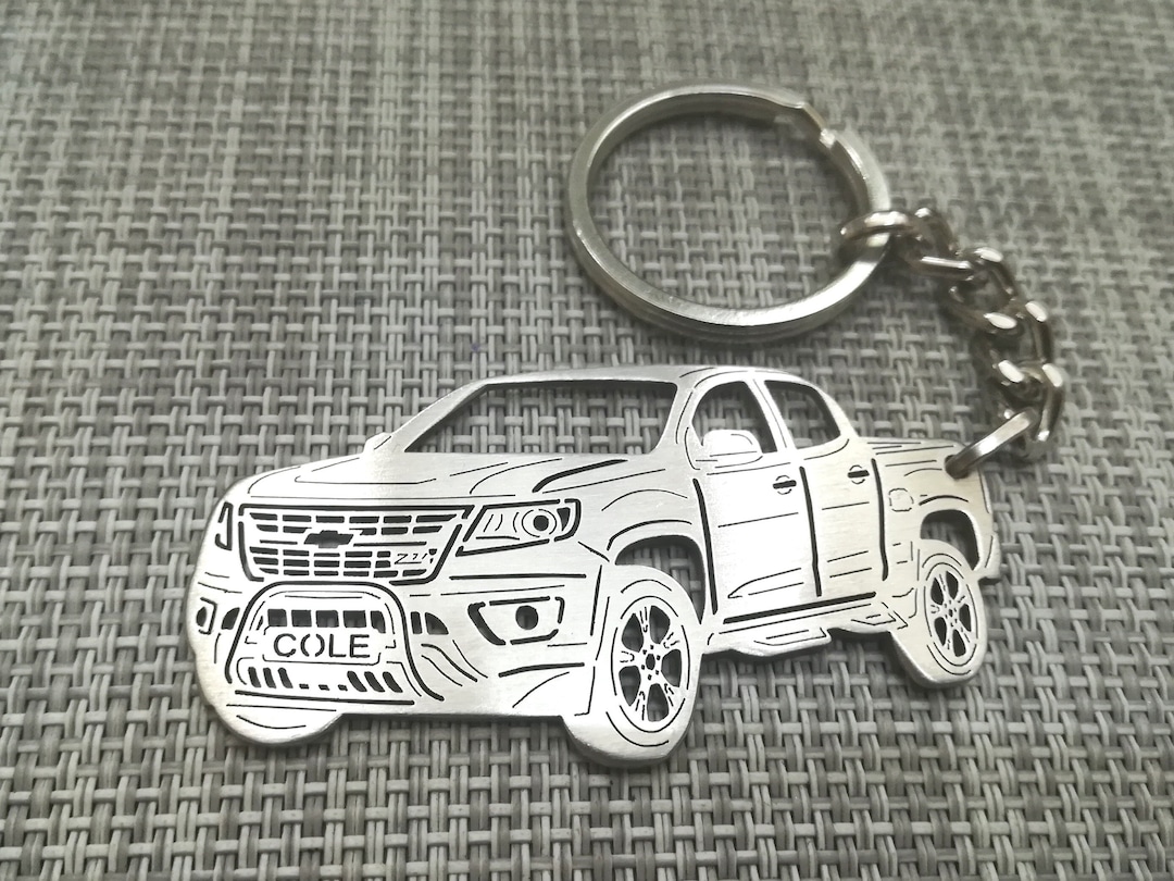 2017 Colorado Crew Cab Z71 Custom Keychain, Personalized Keyring ...