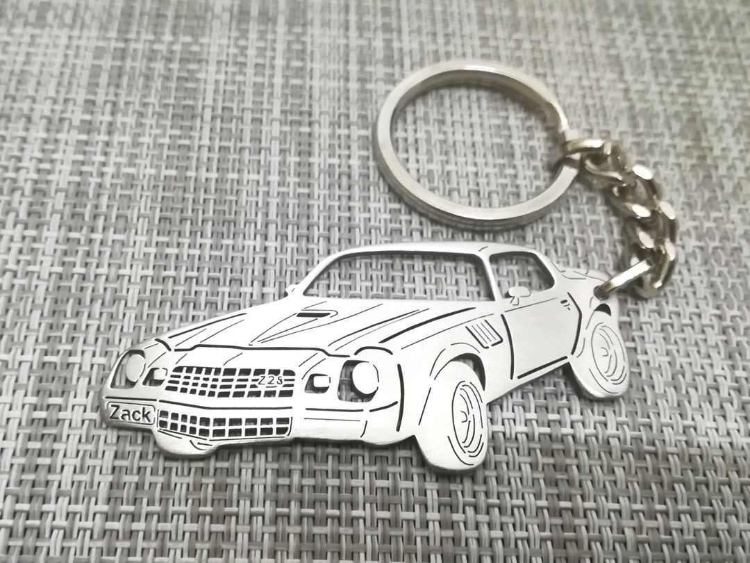 1978 Camaro Z28 Custom Keychain, Personalized Keyring, Stainless Steel ...