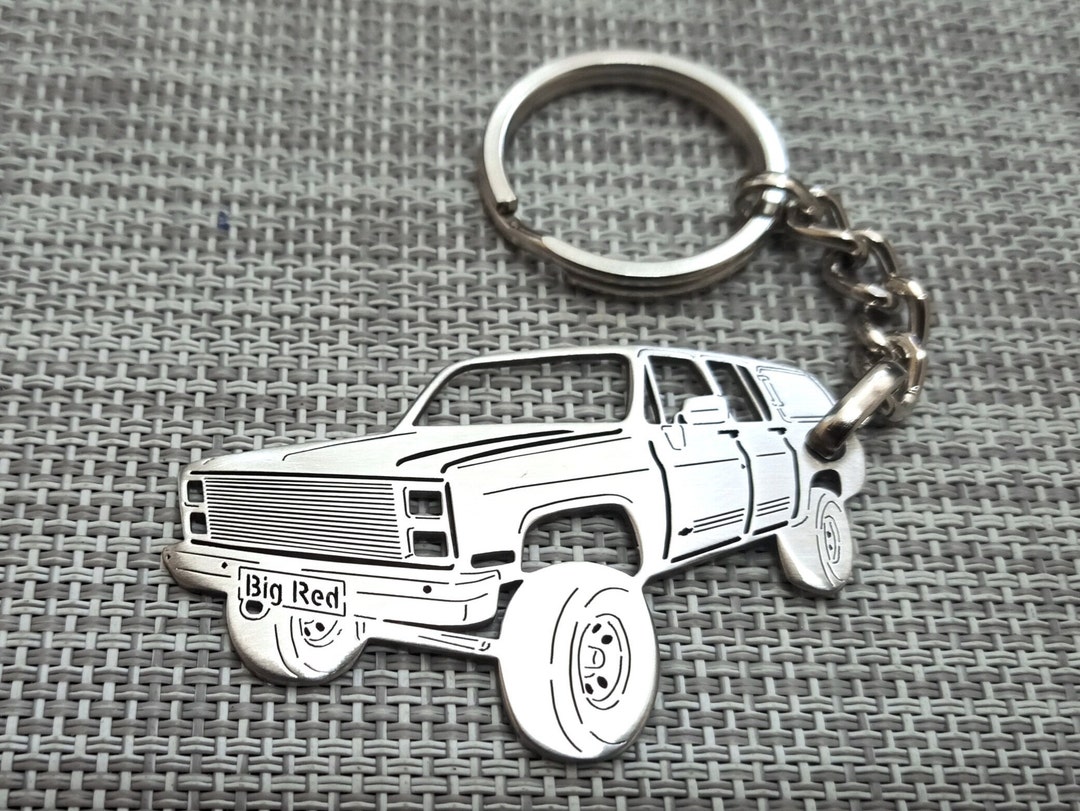 1990 Suburban Custom Keychain, Personalized Keyring, Stainless Steel ...
