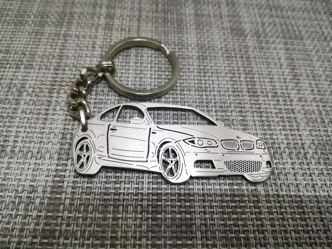 135i 2011 Custom Keychain, Personalized Keyring, Stainless Steel ...